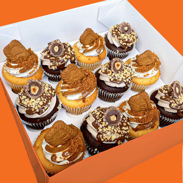 12x Nutella & Lotus Ooze Cupcakes – Cake Mail